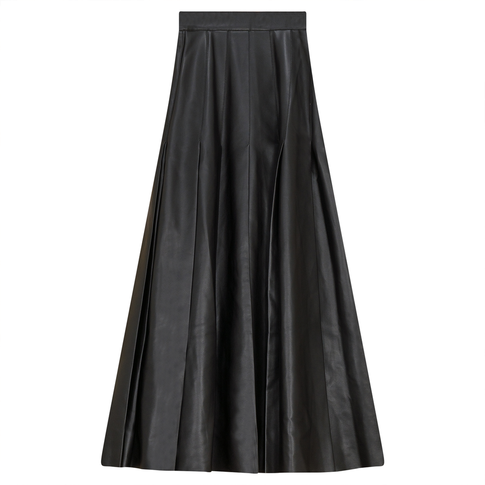 PLEATED LEATHER SKIRT – Fallon's